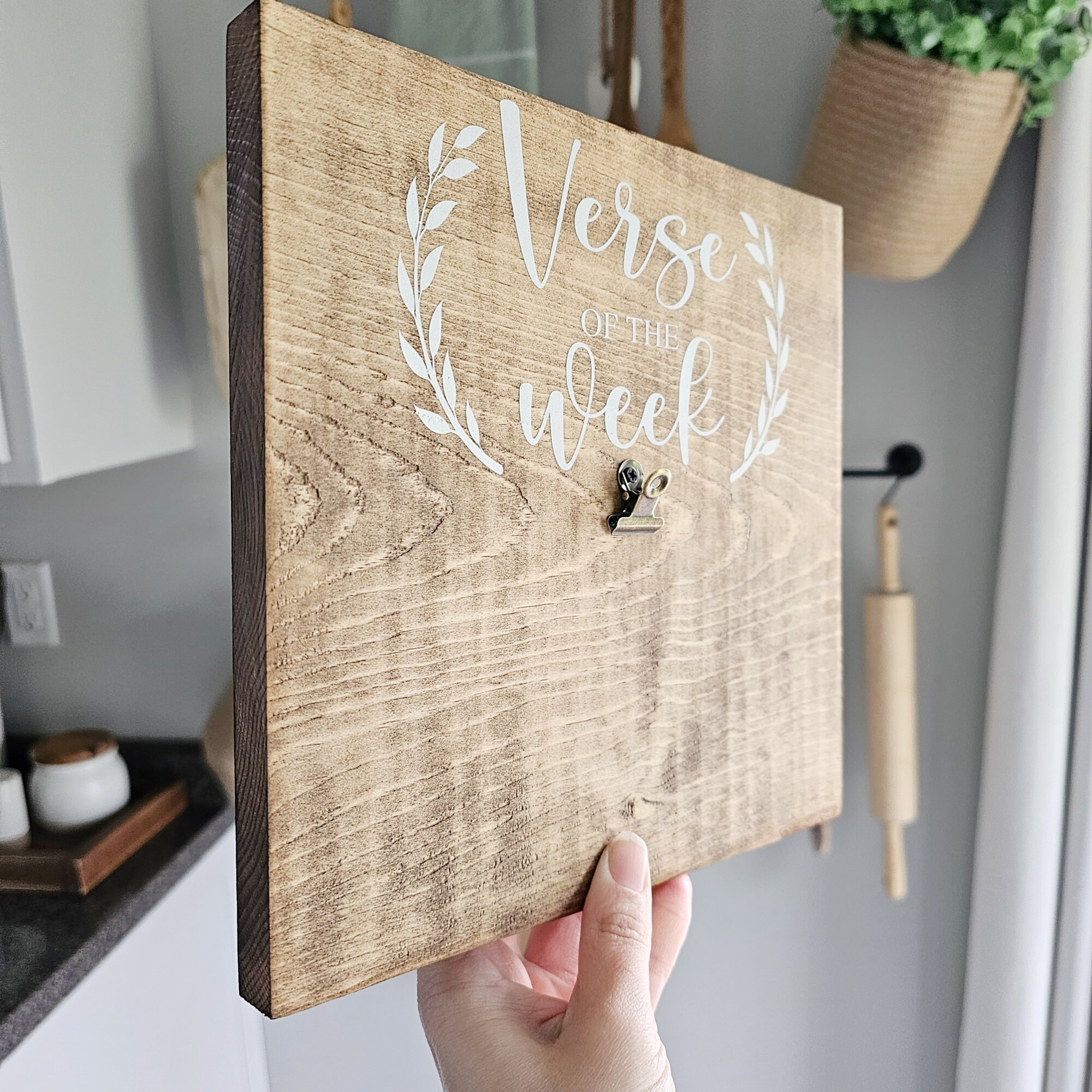 Bible Verse of the Week Clipboard Sign, Bible Verse Holder, Prayer ...
