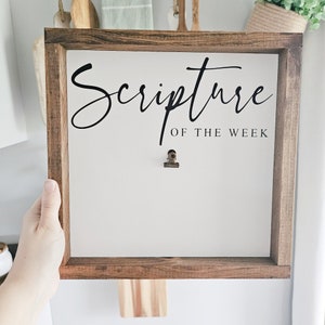 Scripture of the Week Clipboard Sign, Bible Verse Holder, Prayer ...
