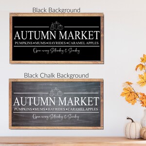 Autumn Market Fall Sign, Fall Market Sign, Rustic Fall Wood Sign ...