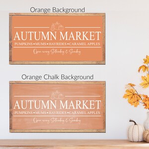 Autumn Market Fall Sign, Fall Market Sign, Rustic Fall Wood Sign ...
