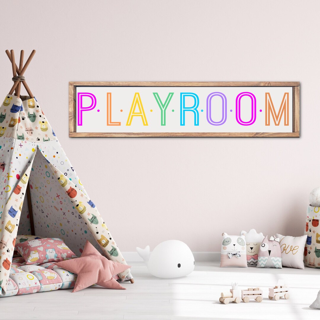 Playroom Sign, Playroom Wall Decor, Playroom Decor, Kids Playroom Wall ...