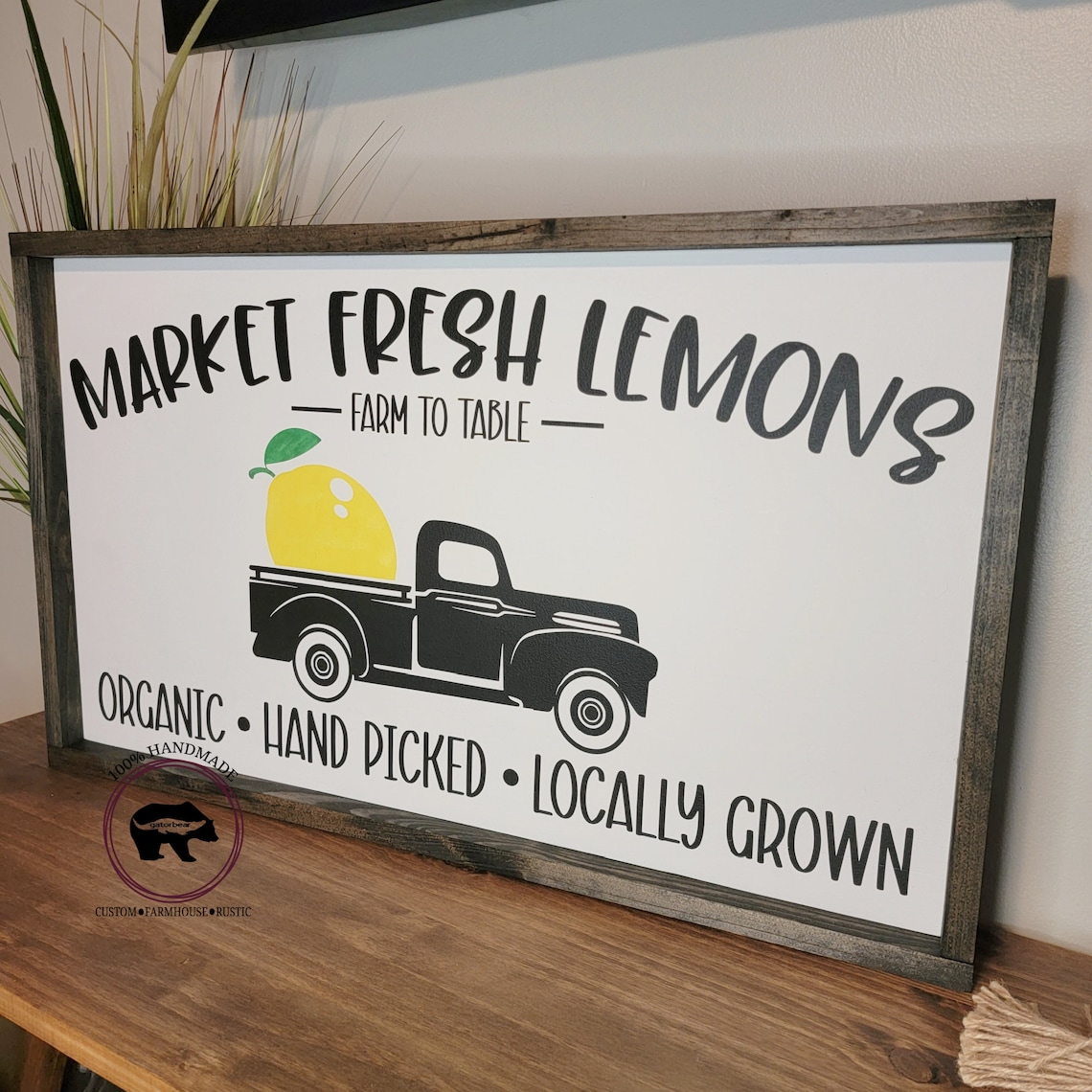 Market Fresh Lemons Sign Lemon Market Sign Farmhouse Truck - Etsy