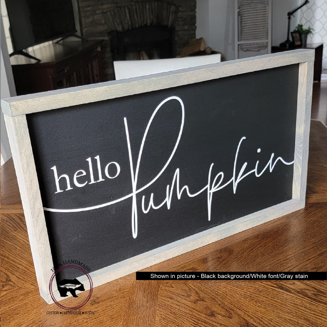 Hello Pumpkin Sign Pumpkin Wood Sign Rustic Fall Sign - Etsy