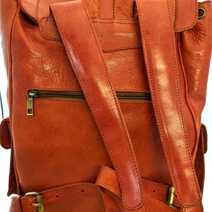 Large Spacious Outdoor Heavy Duty Leather Backpack - Etsy