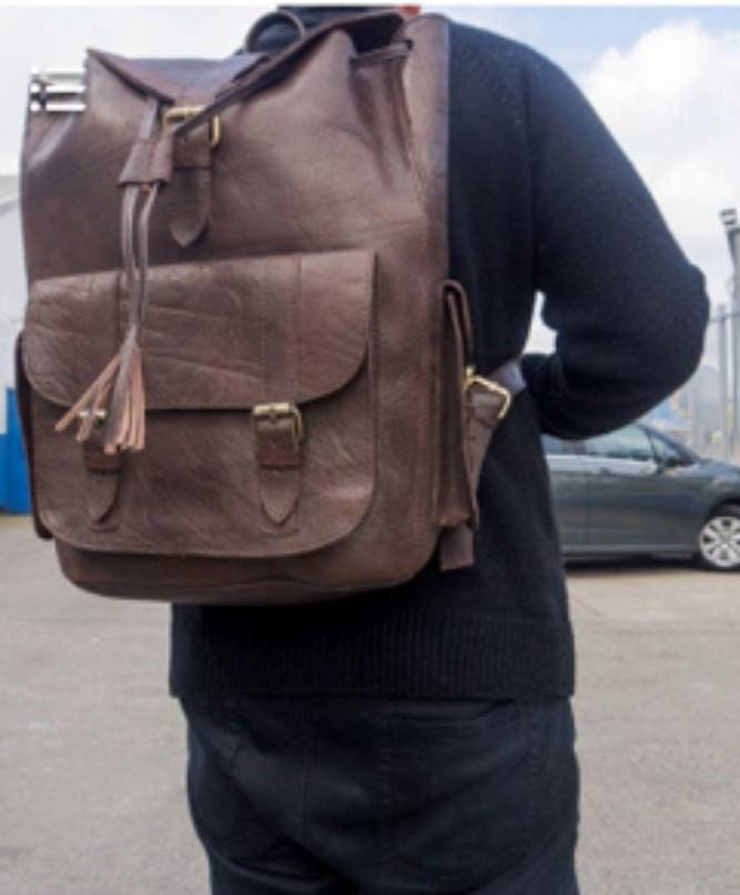 Large Spacious Outdoor Heavy Duty Leather Backpack - Etsy
