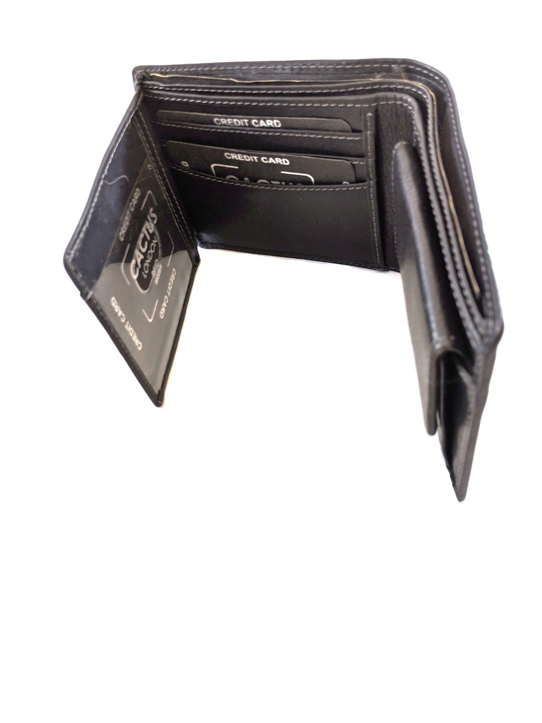 FLIP ID TRIFOLD Leather Wallet - Etsy