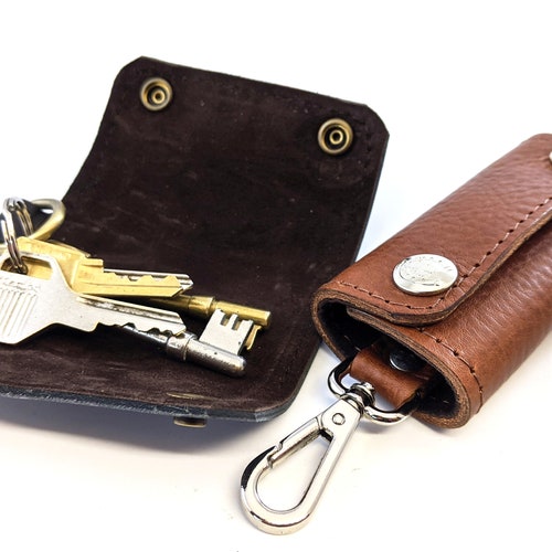 Tan Leather Bell Key Holder | Etsy UK