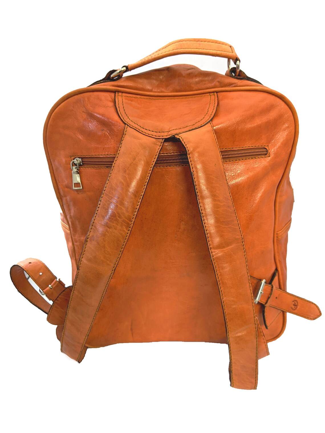 Explorer Deluxe Premium Leather Rucksack in Light Tan - Etsy UK