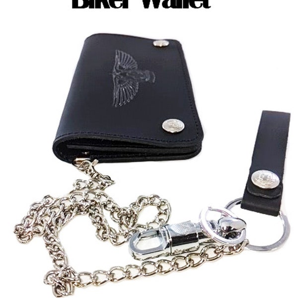Biker Wallet - Etsy