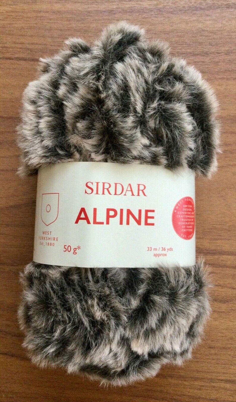 Sirdar Alpine Luxe Fur Effect Knitting Yarn Wool 50g - Etsy UK