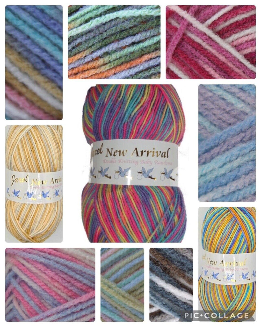 Baby Wool, New Arrival Randoms DK Double Knitting Yarn From Jarol 200g ...