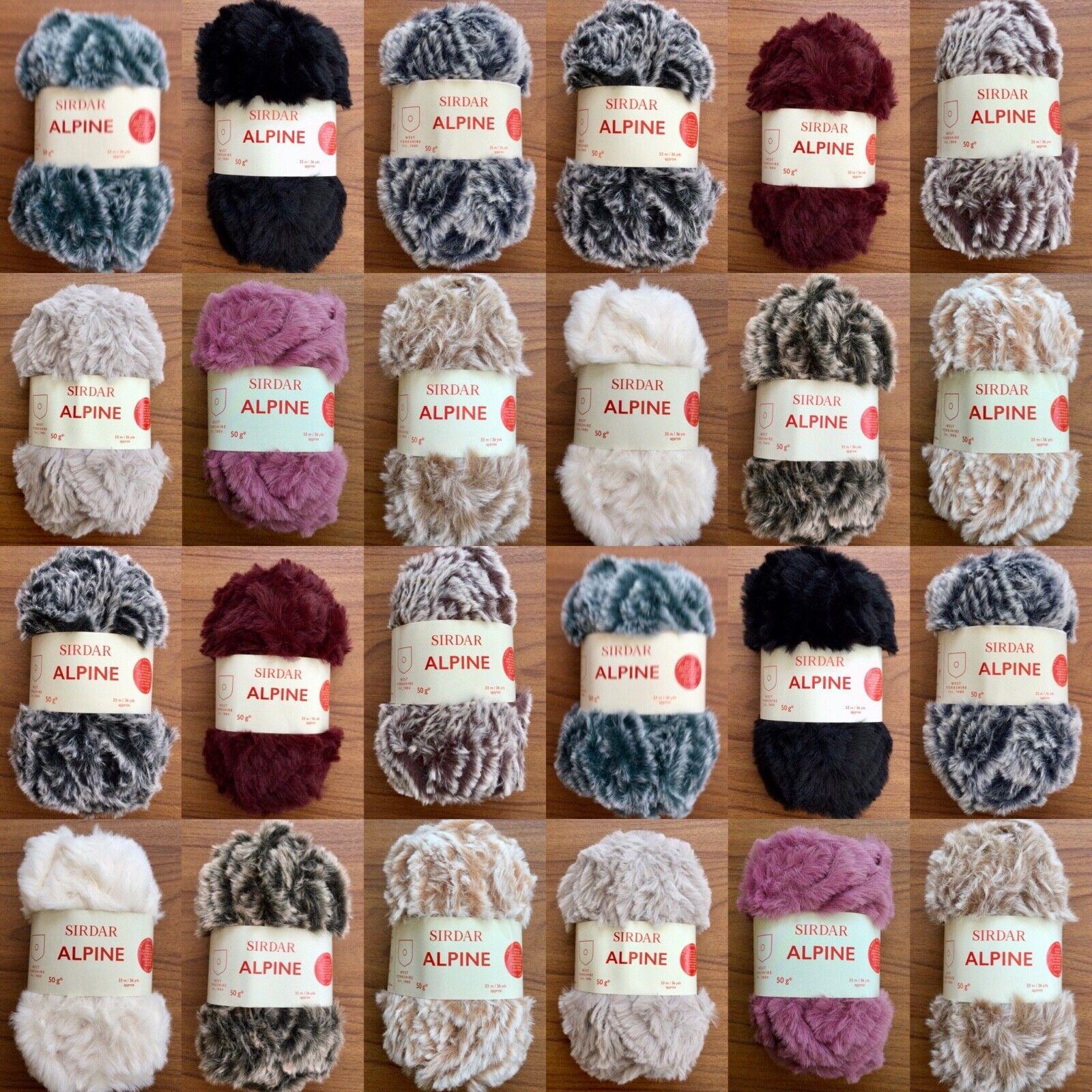 Sirdar Alpine Luxe Fur Effect Knitting Yarn Wool 50g - Etsy UK