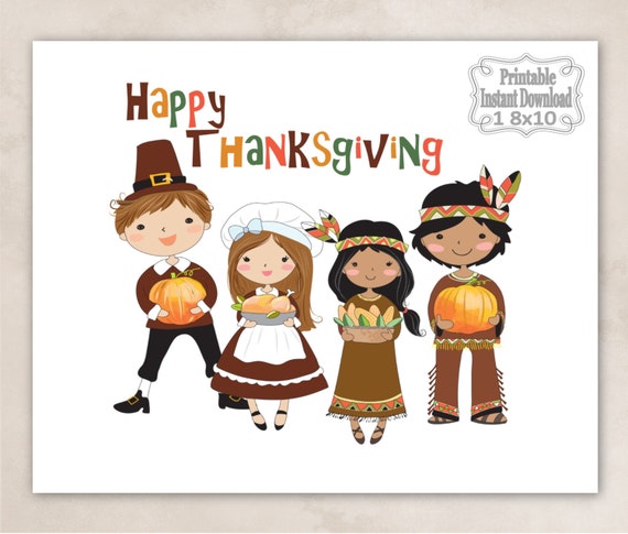 Happy Thanksgiving Sign For Kids