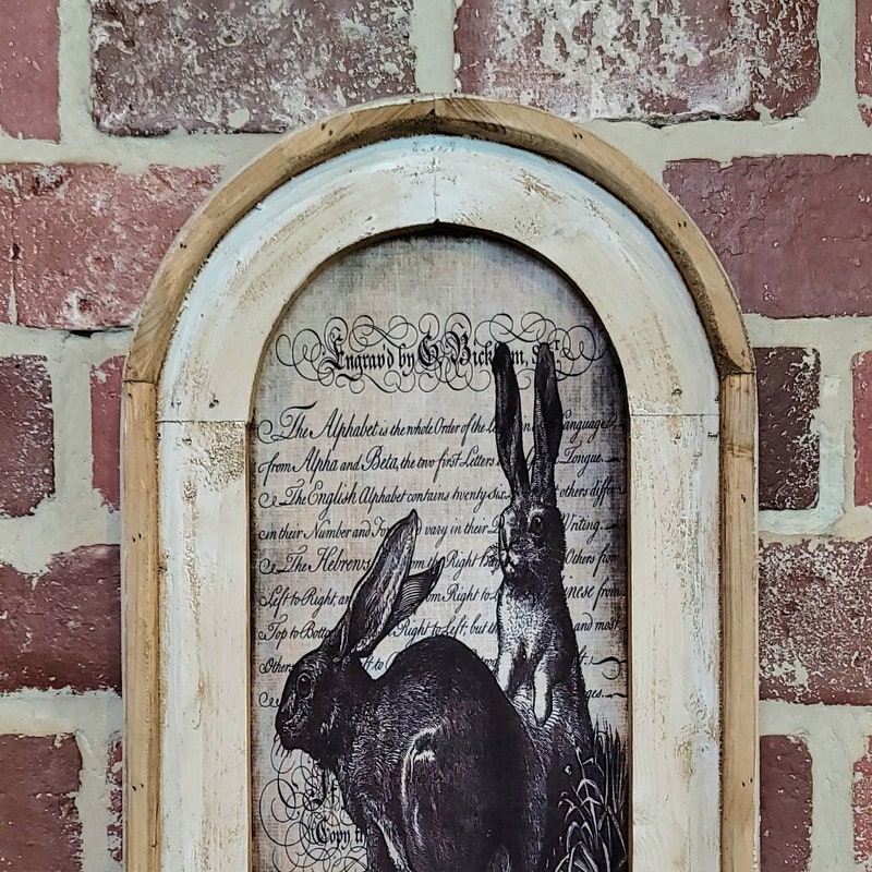 Wood Bunny Wall Art - Etsy