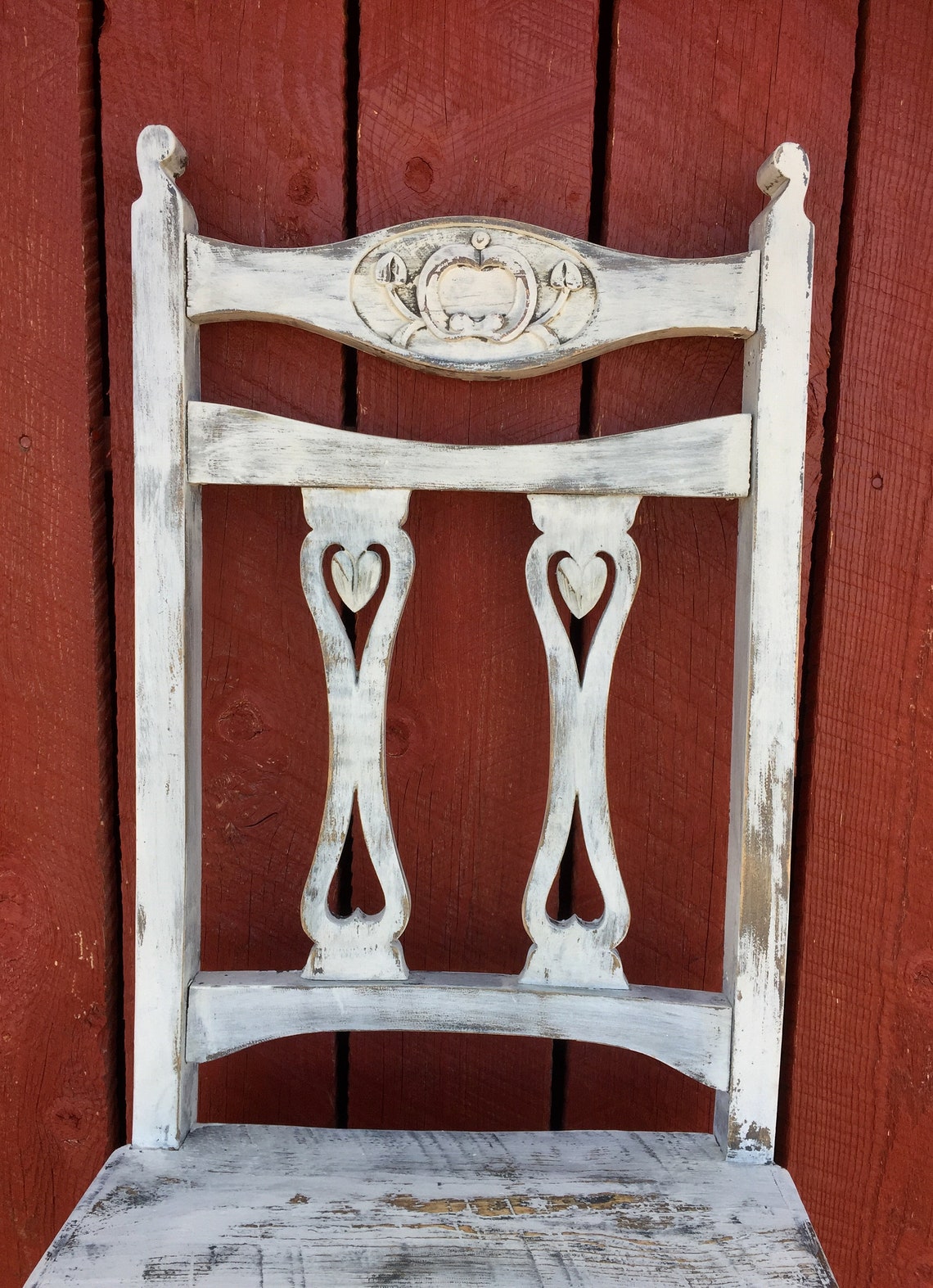 Repurposed Chair Shelf With Hooks Upcycled Chair Antique - Etsy
