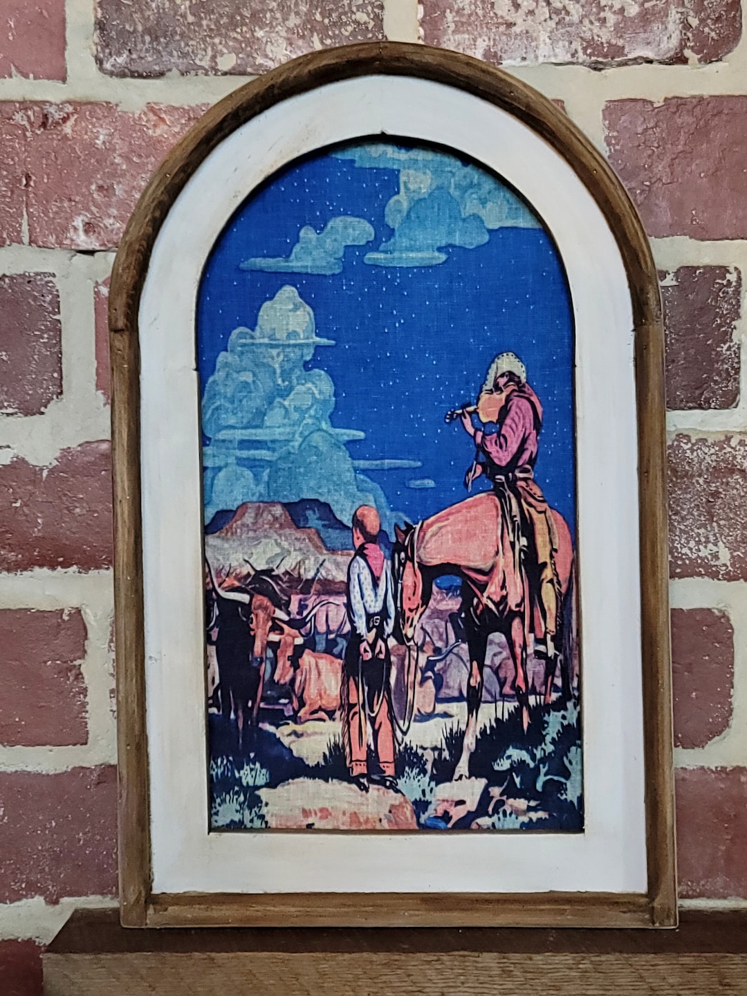 Framed Vintage Wild West Wall Print 14x22 Western Framed Art Vintage ...