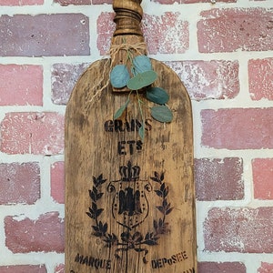 Farmhouse Decor XL Breadboard French Country Tapas Board Reclaimed Wood ...