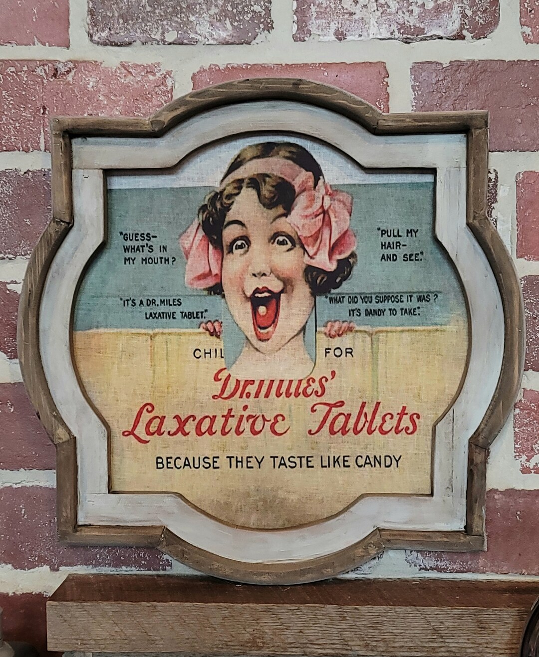 Funny Bathroom Wall Art Print Framed Linen Vintage Bathroom Wall Decor ...