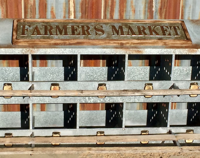Unique Vintage Chicken Coop Galvanized Metal Roosting Boxes Chicken ...