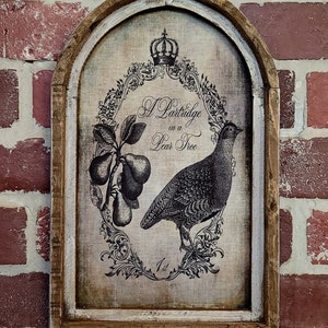 Vintage Christmas Twelve Days of Christmas Partridge in a Pear Tree ...