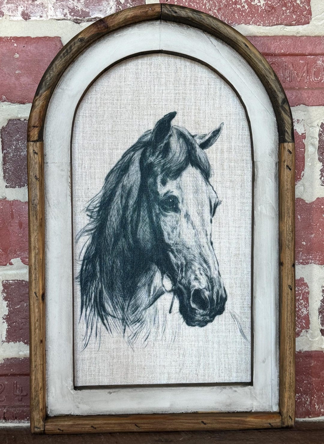 Framed Vintage Horse Sketch Wild West Wall Print Western Framed Art ...