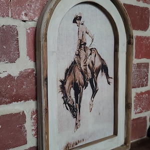 Framed Vintage Wild West Wall Print Western Framed Art Vintage Rodeo ...