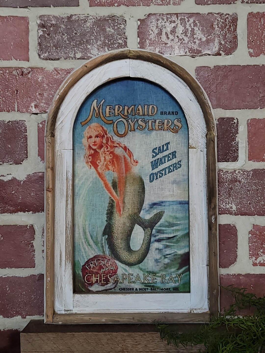 Vintage Mermaid Art Retro Beach Wall Decor Vintage Wall Decor Vintage ...