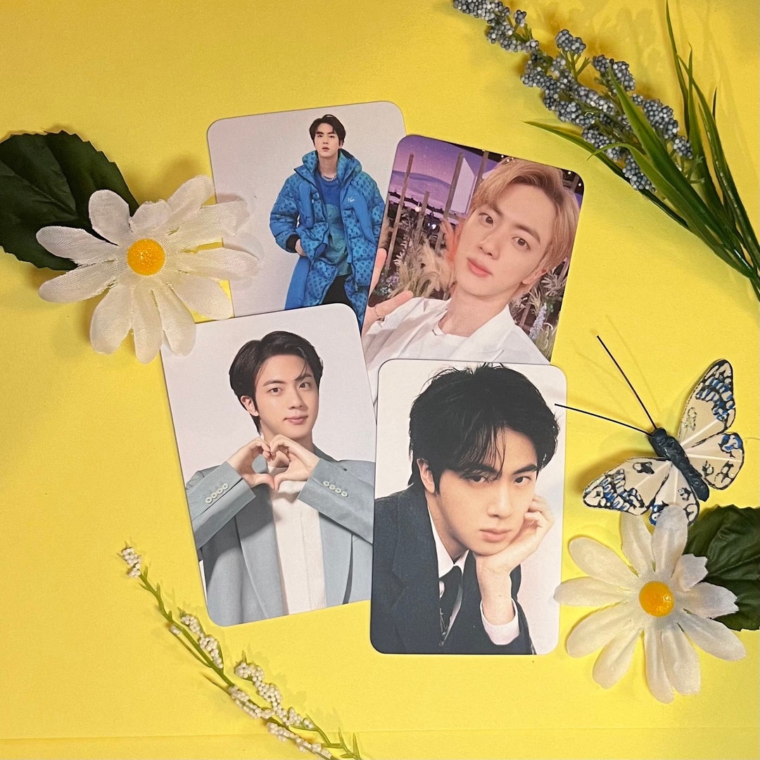 4 RANDOM BTS Jin Card Bias Pack Fanmade PC Gift Army - Etsy