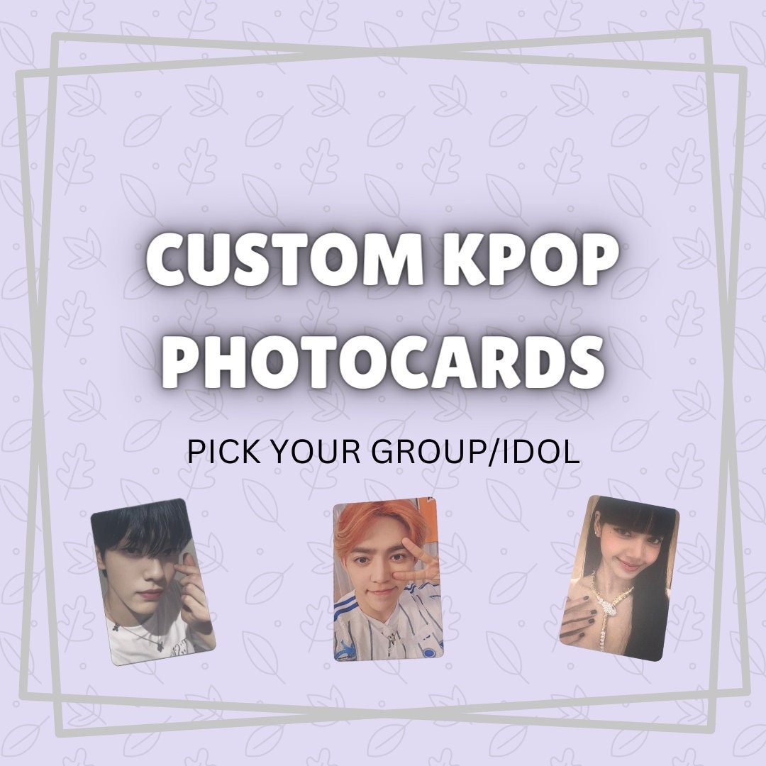 Custom Kpop Photocard Bias Pack, Fanmade PC, Gift for Kpop Fans ...