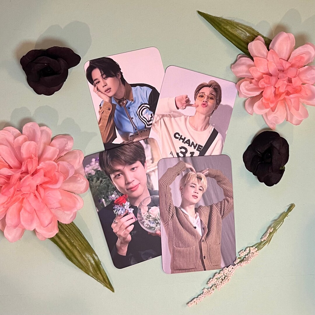4 RANDOM BTS Jimin Card Bias Pack, Fanmade PC, Gift Army, Bangtan ...