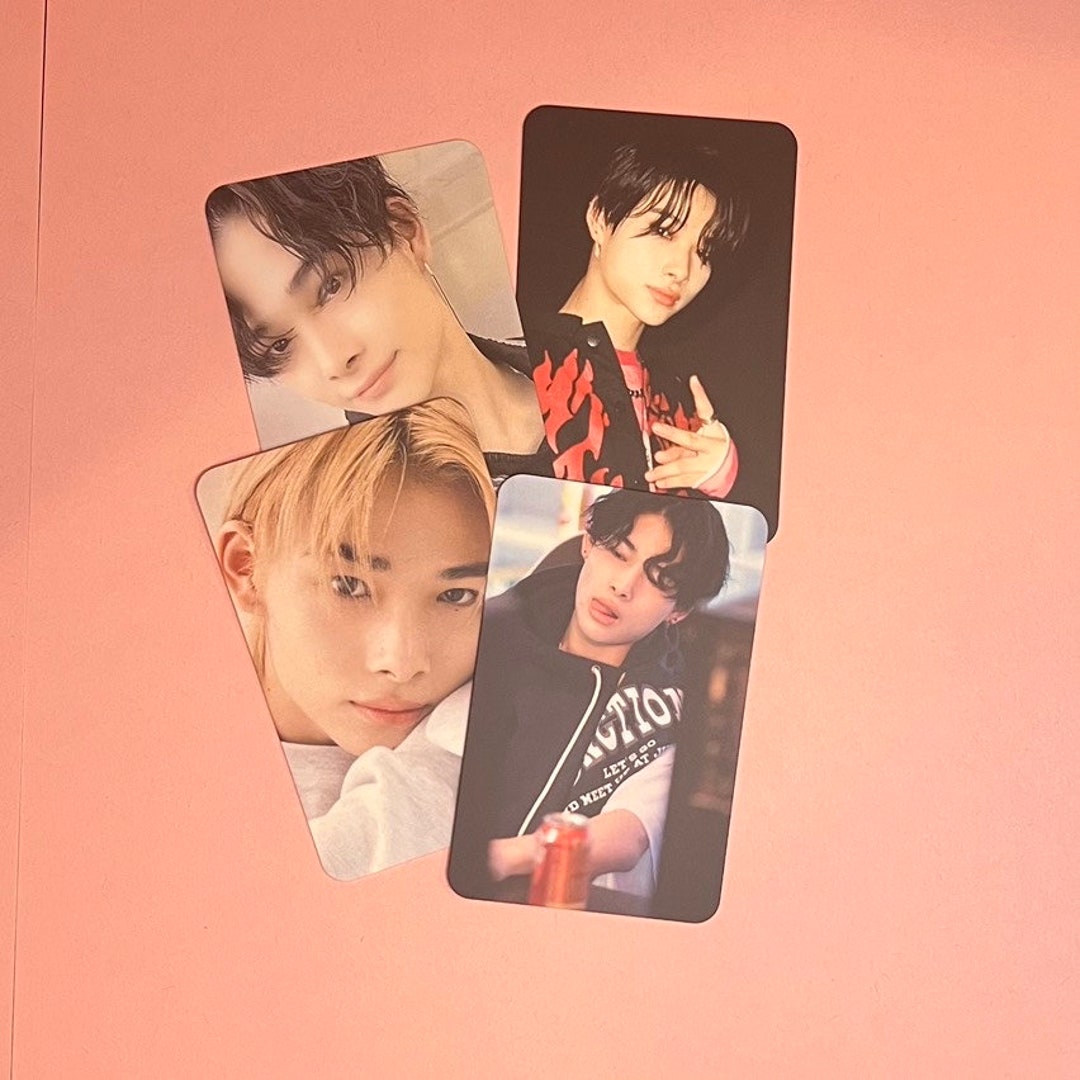 4 Random Enhypen Ni-ki Card Bias Pack, Fanmade PC, Gift Engene, Unofficial Photocards Merch ...