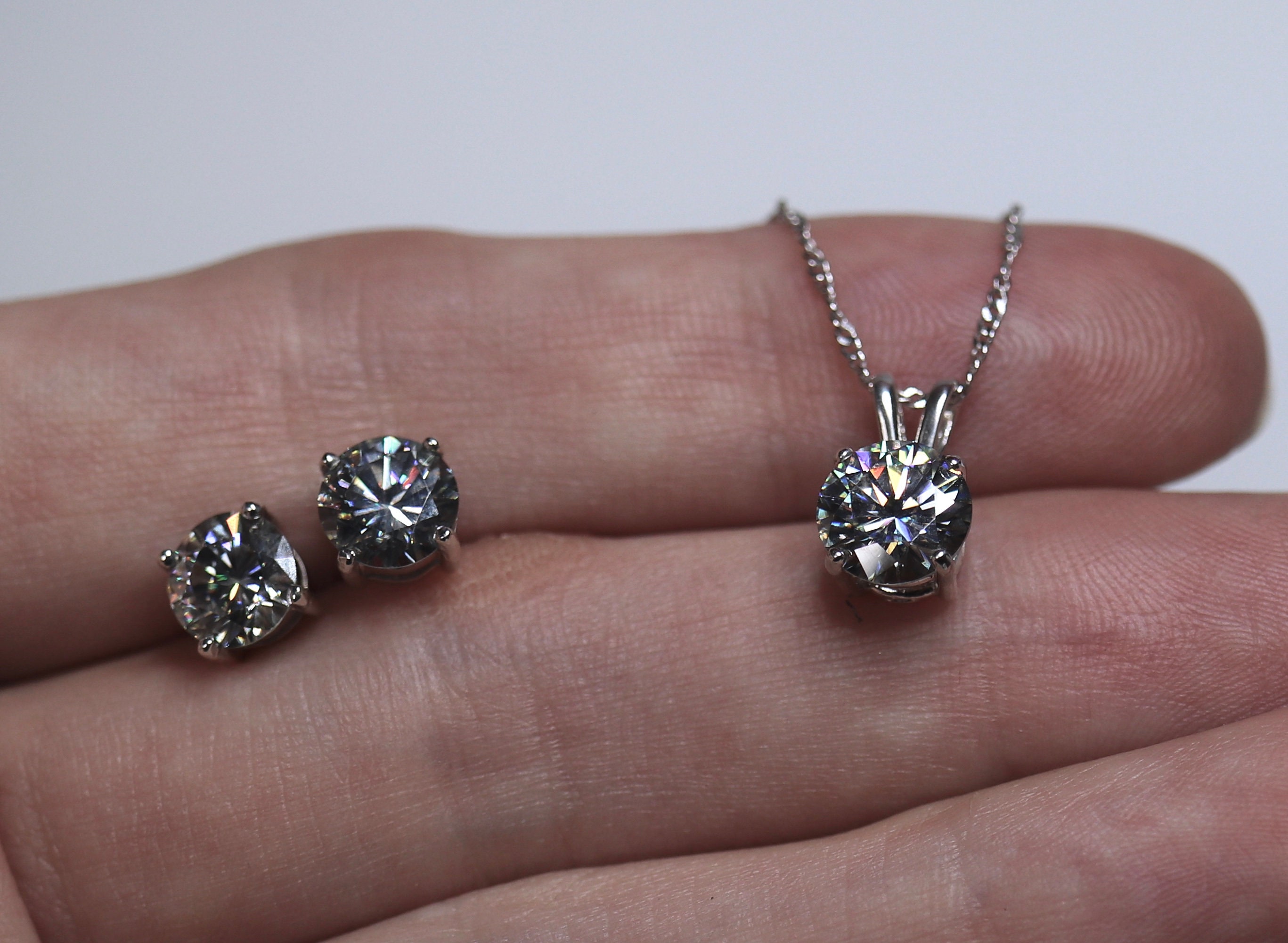 Gray Moissanite Moissanite Necklace Gray Moissanite Pendant gray-moissanite-moissanite-necklace-gray-moissanite-pendant