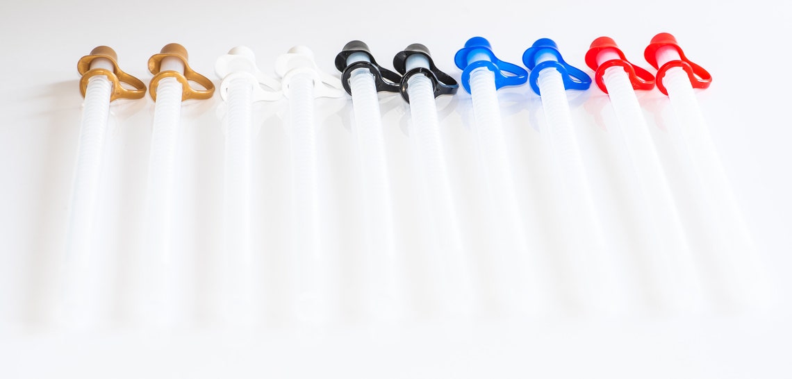 13 Inch Long Flexible Reusable Straws With Assortment D Straw Caps ...