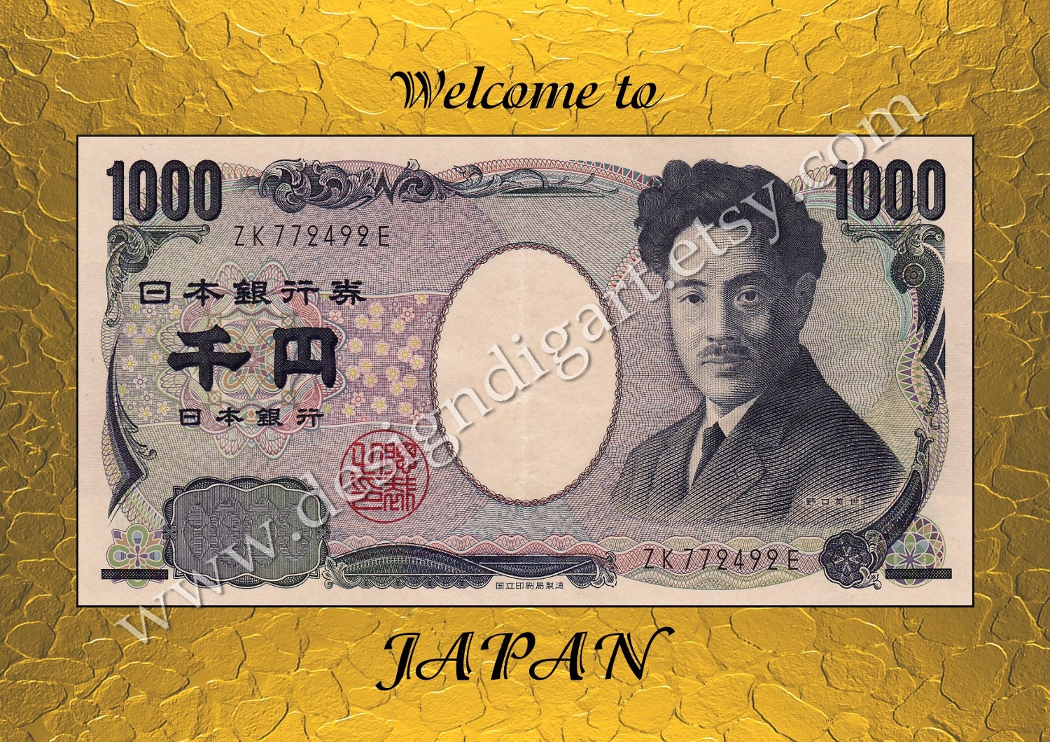 Printable Wall Decor Japanese Yen Wall Art - Etsy
