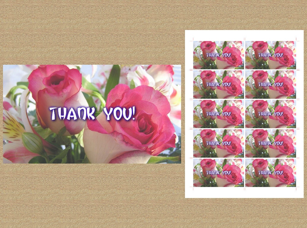 Printable THANK YOU Card PDF File. Surprise Your Customers - Etsy