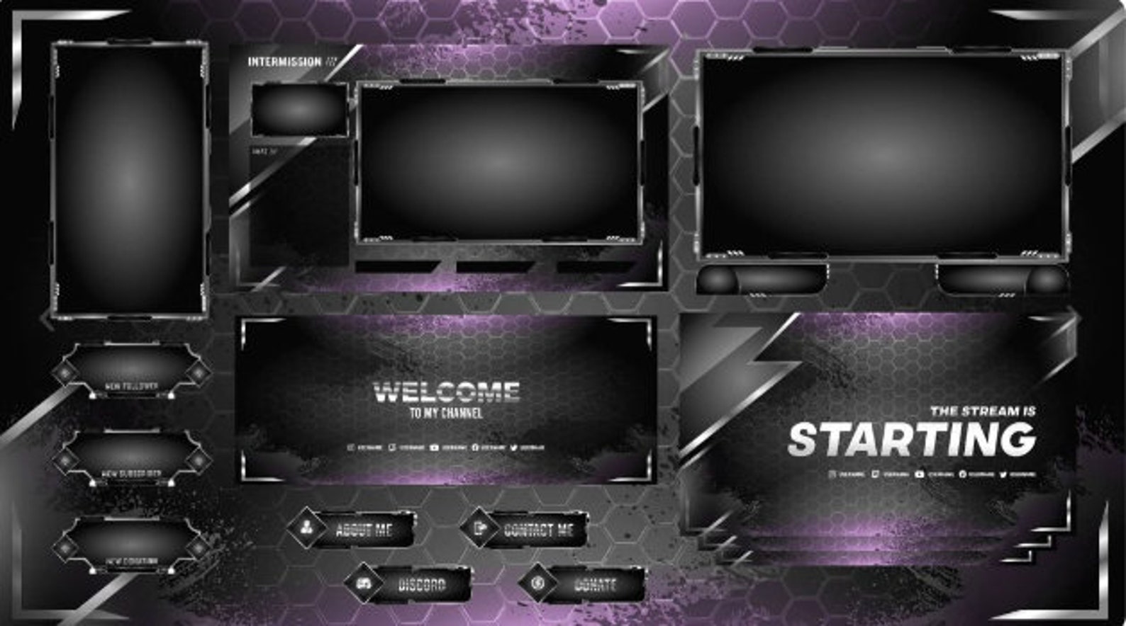 Minimalist Stream Overlay Package! - Etsy