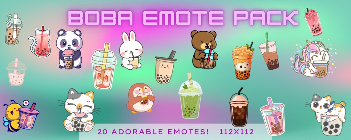 Boba Emote Megapack - Etsy