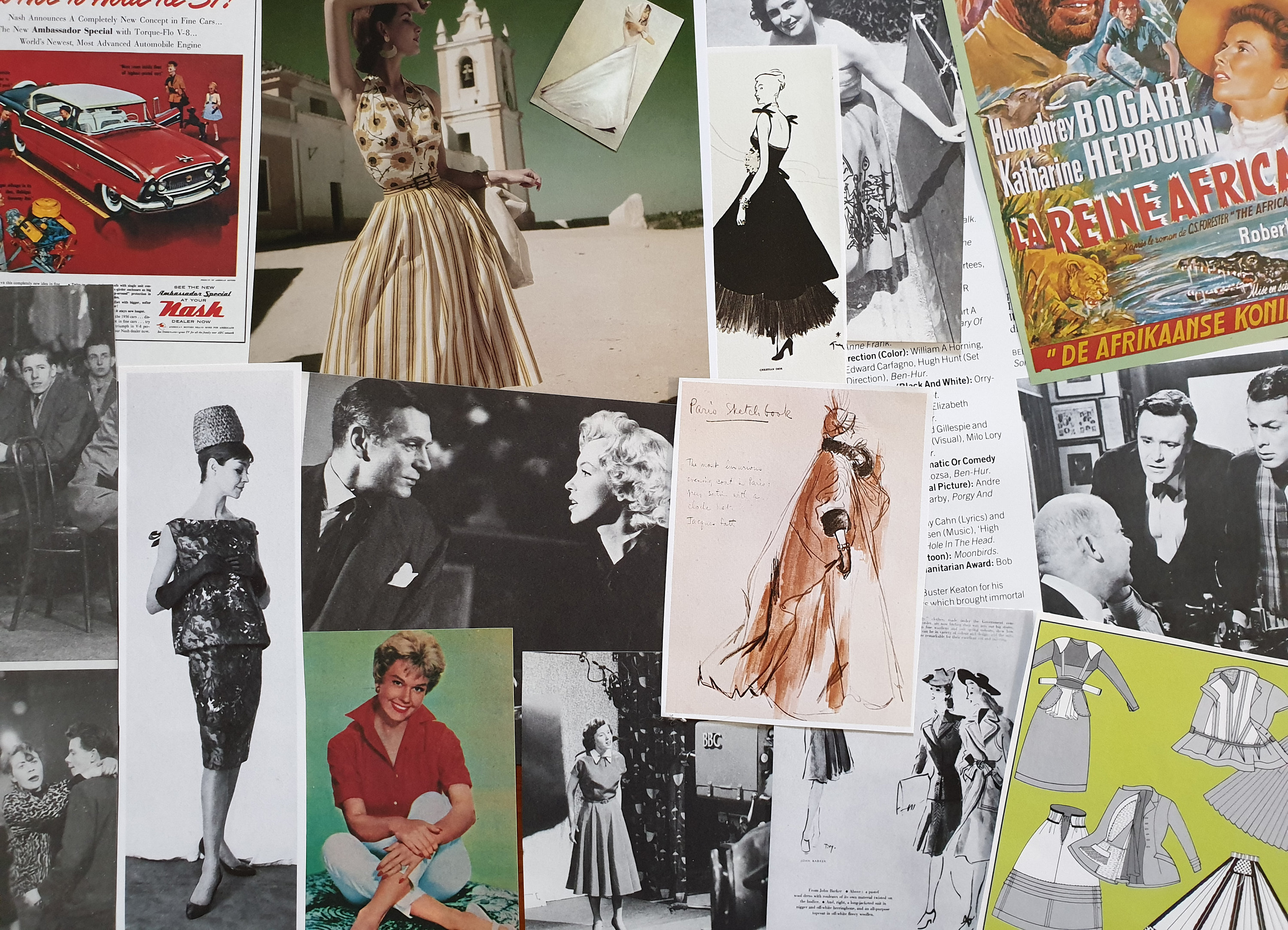 1950s Fashion Collage