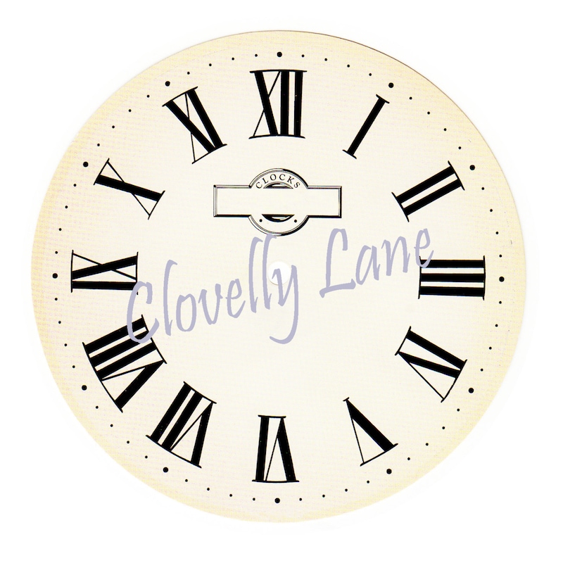 Vintage Clock Face - Etsy