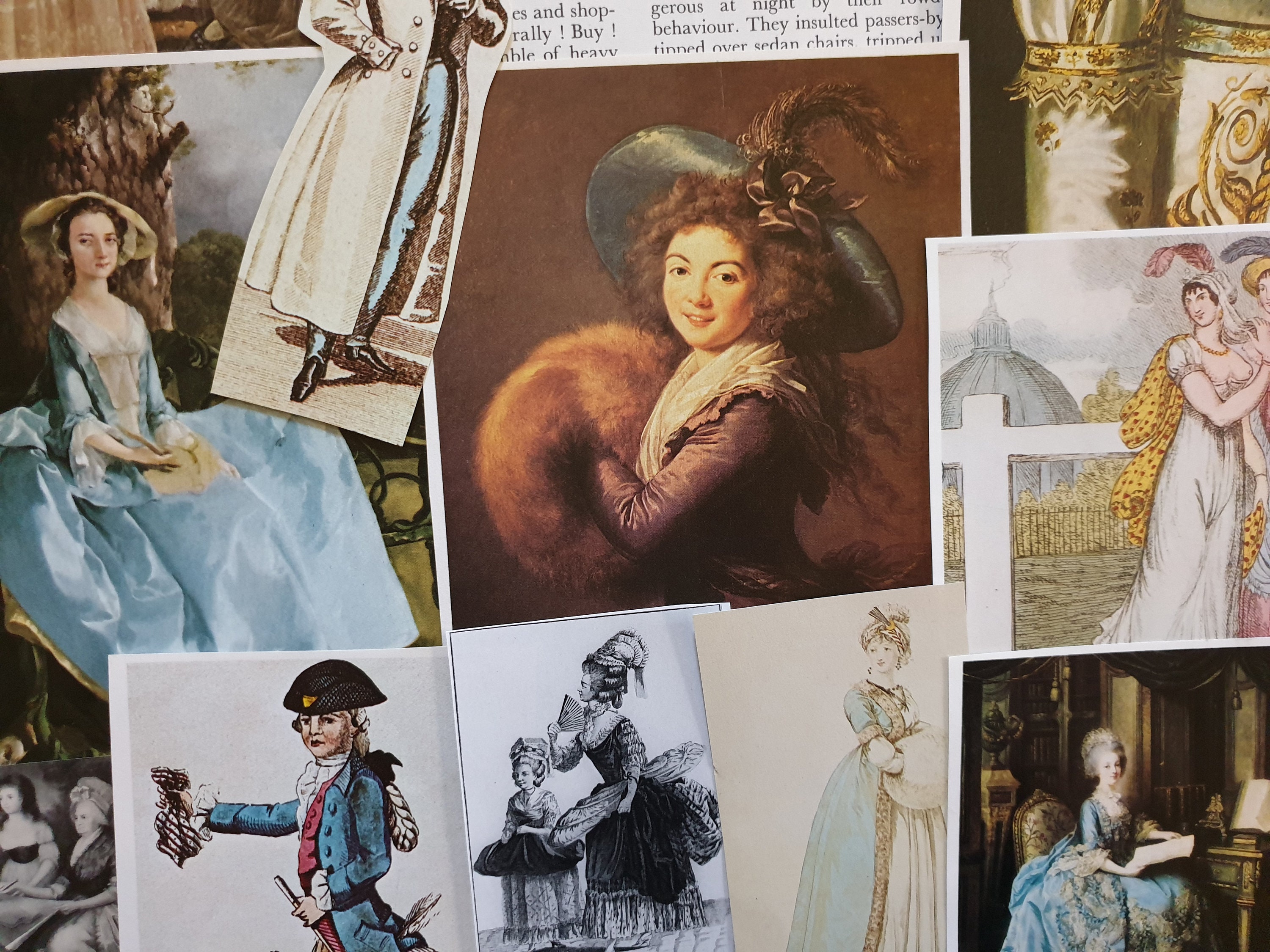 Vintage paper Georgian Regency theme 1700 to 1830s | Etsy