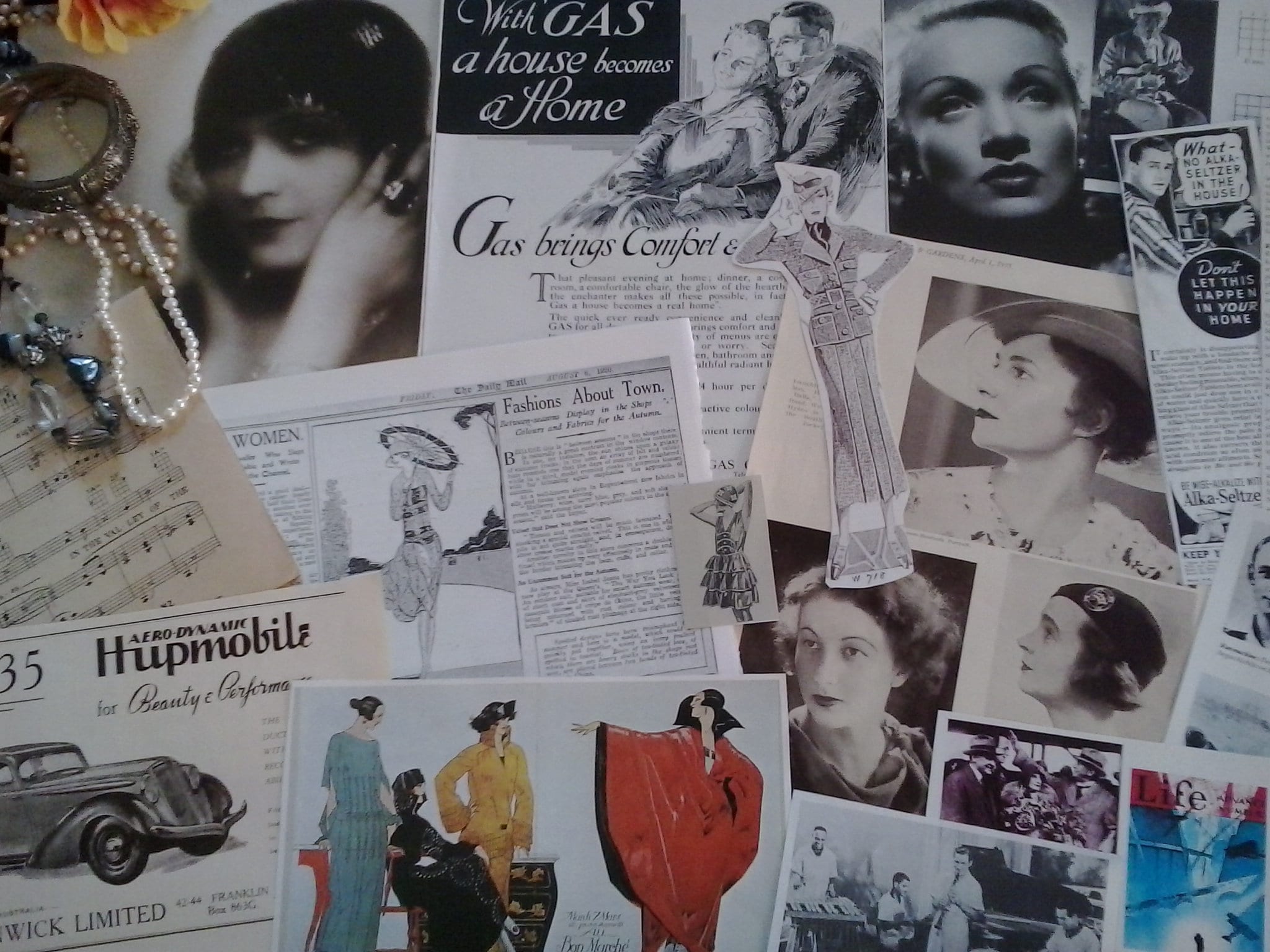 Vintage Paper Twenties 1920s 1930s Fashion Design Culture - Etsy