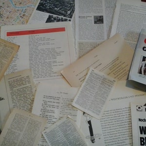 Vintage Paper German Germany Deutschland Theme Pages From Old Books ...