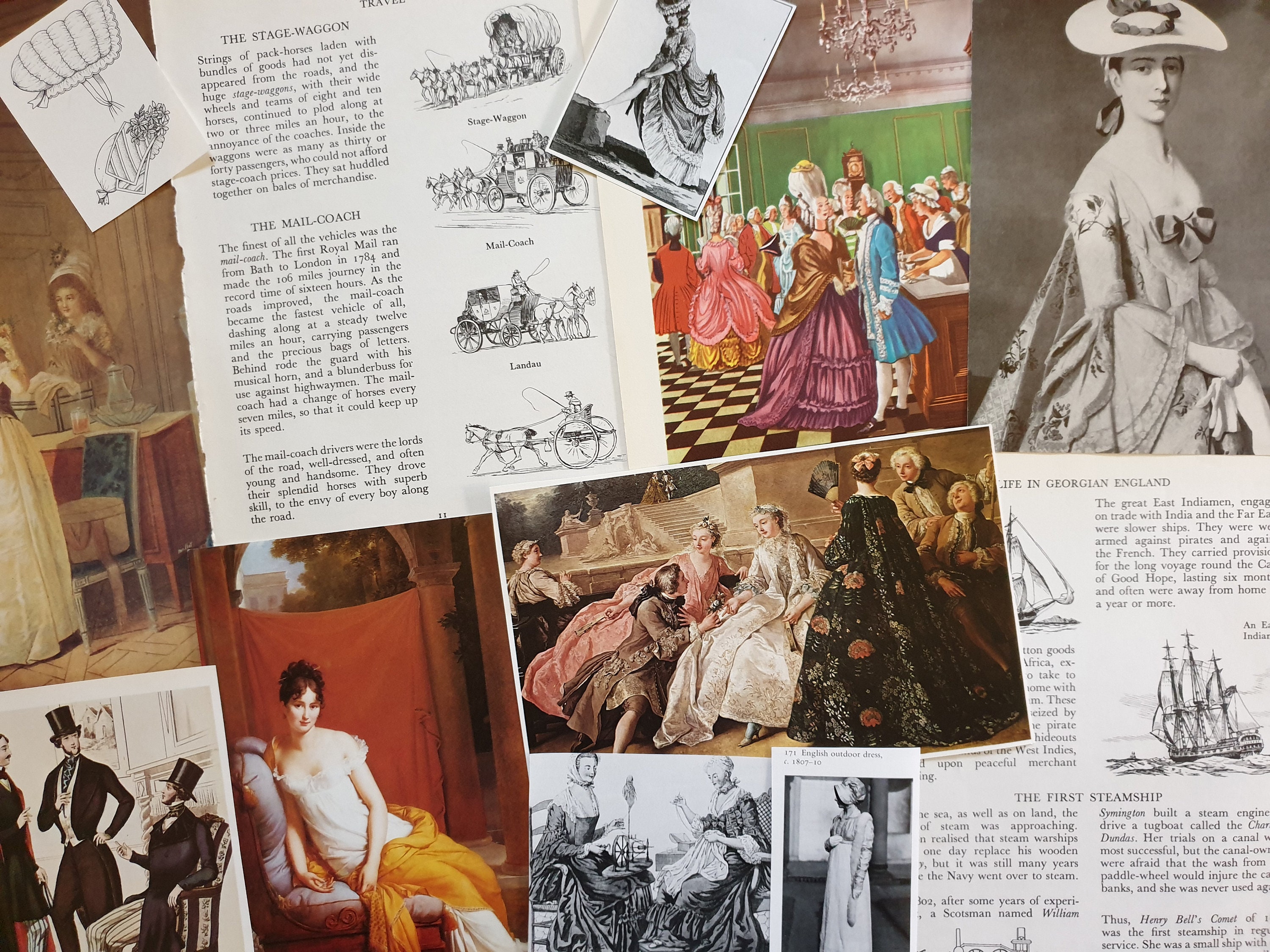 Vintage Paper Georgian Regency Theme 1700 to 1830s - Etsy