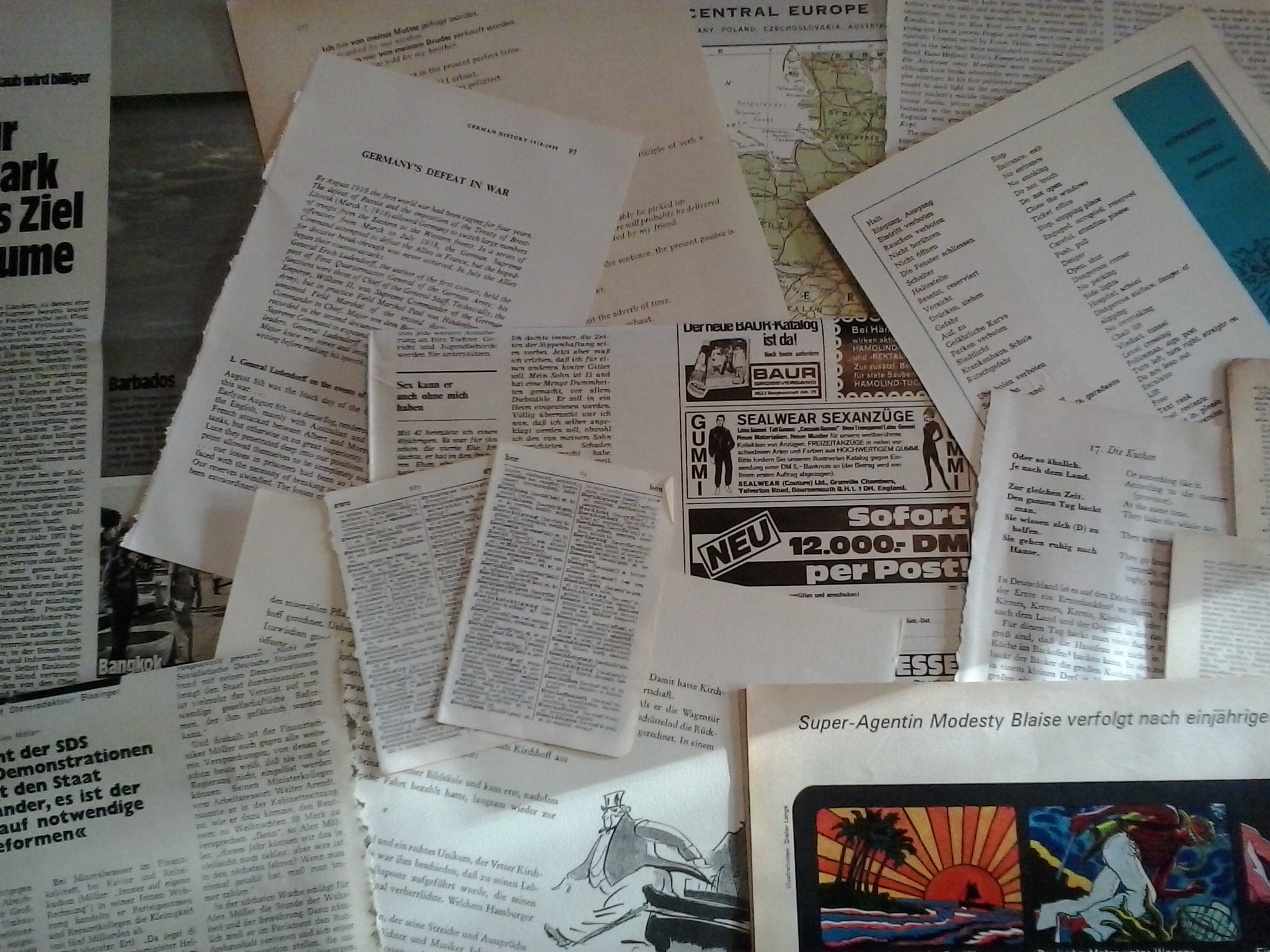 Vintage Paper German Germany Deutschland Theme Pages From Old | Etsy