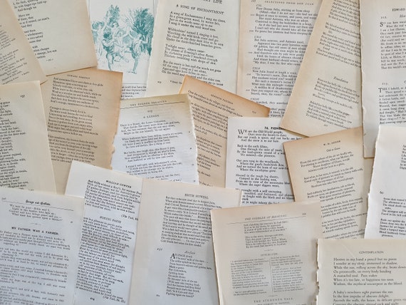 Old Poetry Pages 5,711 Pagină Poezie Fotografii Stock Fotografii