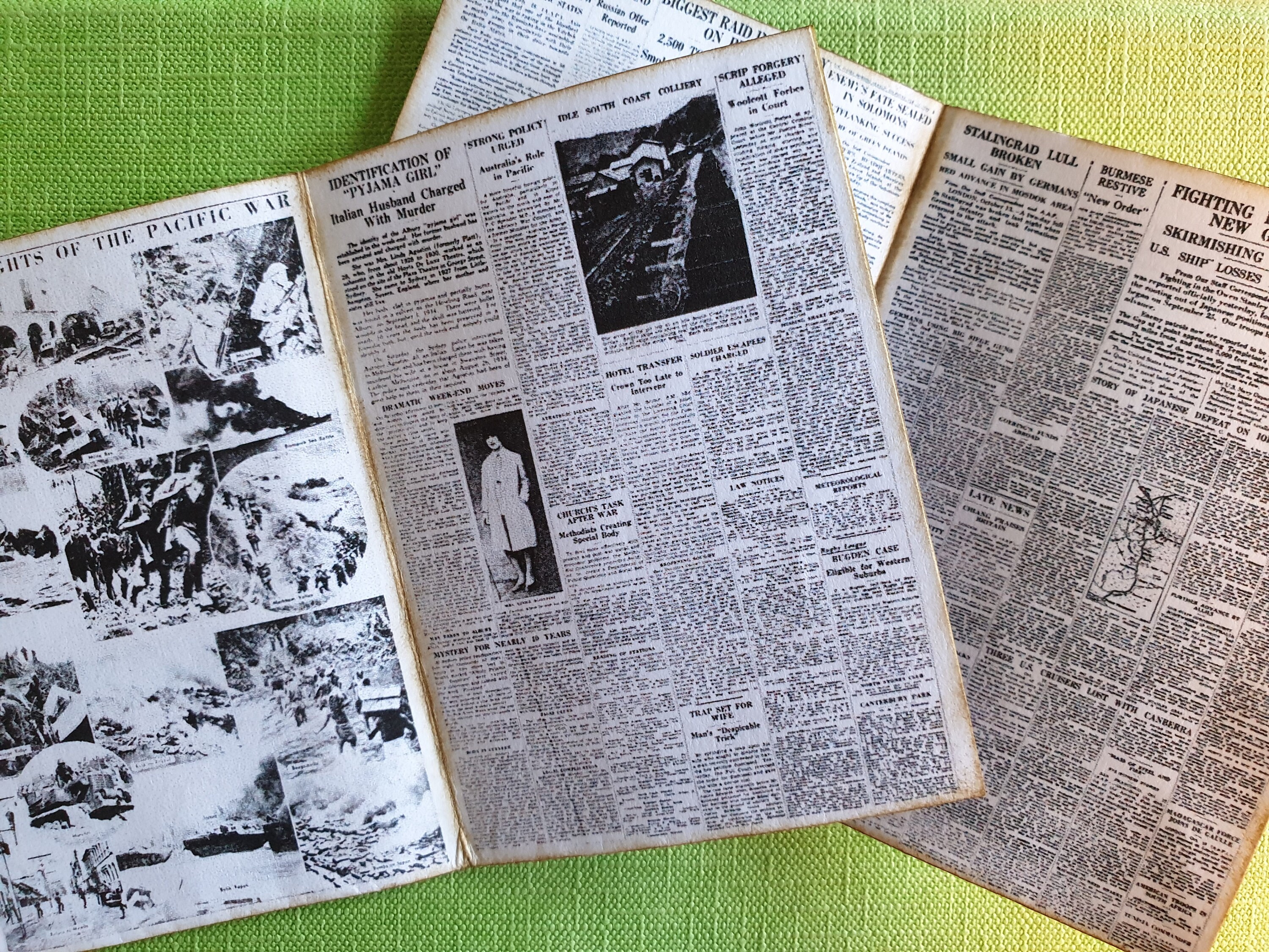 1/6 Scale Miniature Vintage 1940s Newspapers WWII War Era Set - Etsy
