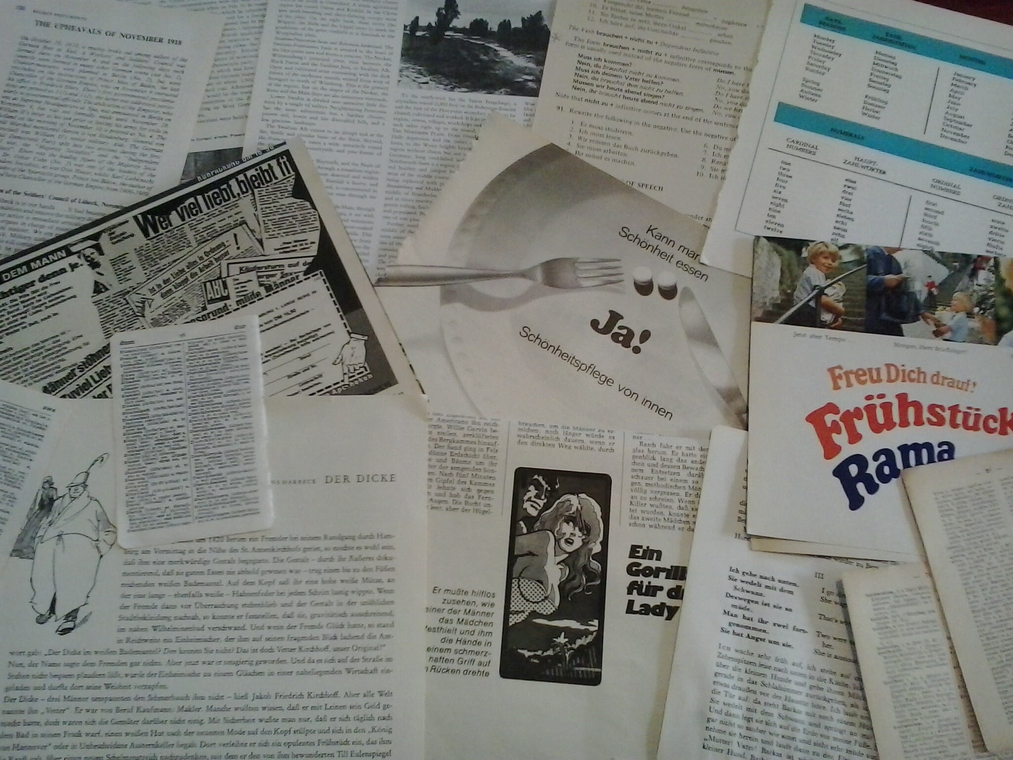 Vintage Paper German Germany Deutschland Theme Pages From Old | Etsy