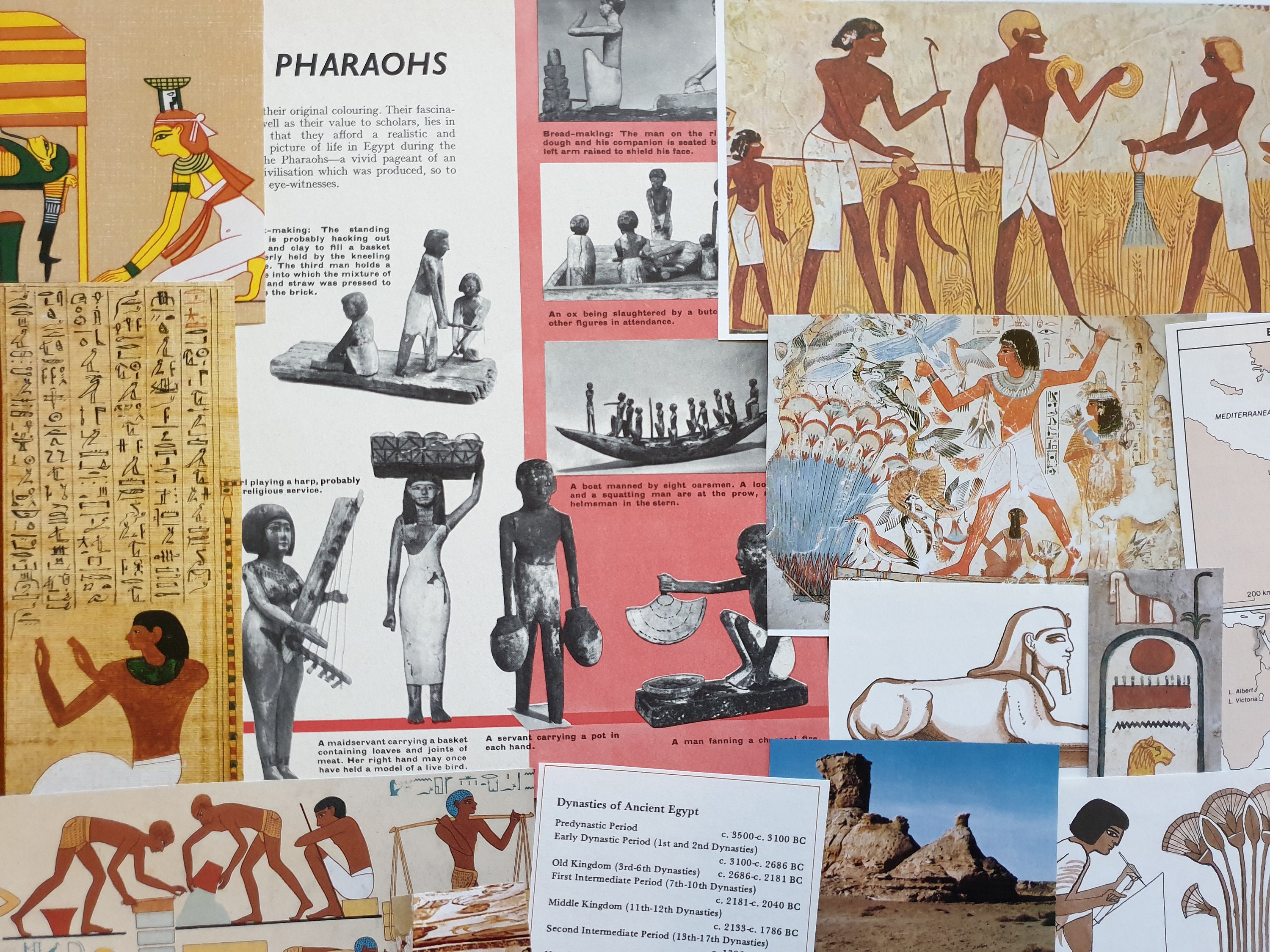 Vintage Paper Ancient Egypt Egyptian Theme Images Pictures | Etsy