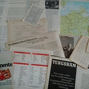 Vintage Paper German Germany Deutschland Theme Pages From Old Books ...