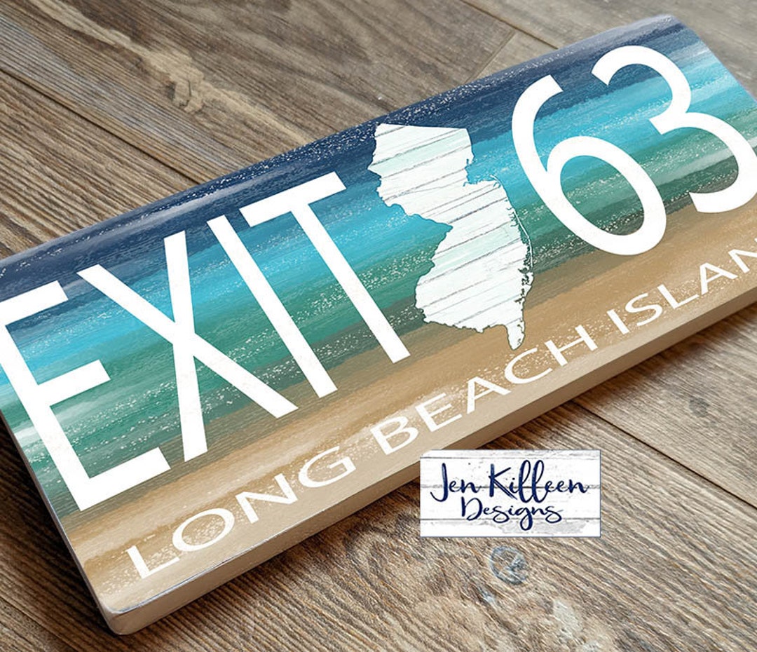 Custom NJ Parkway Exit Sign: New Jersey Gift, Down the Shore - Etsy